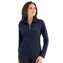 Poloshirt Classic Basics "Poloshirt" Gr. 54, blau (marine) Damen Shirts Jersey