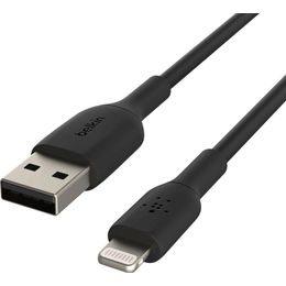 Belkin Lightning Lade/Sync Kabel PVC mfi zertifiziert 2 m Smartphone-Kabel, USB Typ A, Lightning (200 cm), schwarz