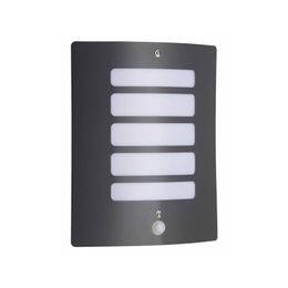 Brilliant Lampe Todd Außenwandleuchte Bewegungsmelder anthrazit 1x A60, E27, 60W, geeignet für Normallampen (nicht enthalten) IP-Schutzart: 44 - spritzwassergeschützt