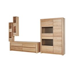 Wöstmann WÖSTMANN Wohnwand Soleo 3000 ¦ holzfarben ¦ Maße (cm): B: 310 H: 201 T: 52.0 » Höffner