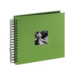 Hama "Fine Art" Spiral Album 28 x 24 cm 50 Black Pages apple green