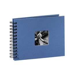 Hama "Fine Art" Spiral Album 24 x 17 cm 50 Black Pages azure