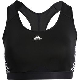 adidas Performance Große Größen: Sport-BH, schwarz, Gr.52/54