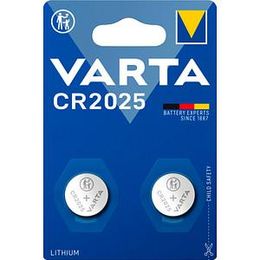 2 Varta Knopfzellen CR2025 3,0 V