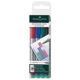 Faber-Castell MULTIMARK Folienstifte-Set farbsortiert non-permanent 4 St.