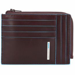 Piquadro Blue Square Kreditkartenetui RFID Leder 12 cm mahogany