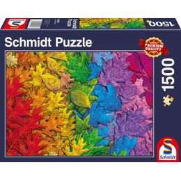 Schmidt Spiele Puzzle Bunter Blätterwald, 1500 Puzzleteile, Made in Europe, bunt