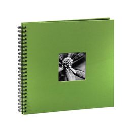 Hama "Fine Art" Spiral Album 36 x 32 cm 50 Black Pages apple green