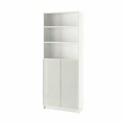 IKEA BILLY / HÖGBO Bücherregal mit Vitrinentüren