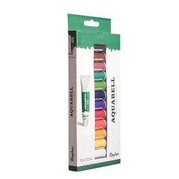 Rayher Künstler-Set Aquarellfarben farbsortiert 12 x 12,0 ml