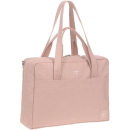 Lässig LÄSSIG Wickeltasche Green Label, Cotton Essential Bag, rose, mit Tragegriffen und Kinderwagenbefestigung, rosa