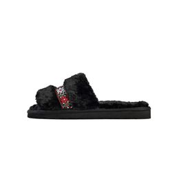 Minnetonka Slipper 'London' Damen Größe 42 grün / rot / schwarz / weiß