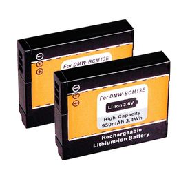 GOLDBATT 2x Akku für Panasonic DMW-BCM13 BCM13DMC-ZS30 DMC-TZ40 DMC-TZ41 DMC-TS5 DMC-FT5 Kamera-Akku Ersatzakku 950 mAh (3,6 V, 2 St)