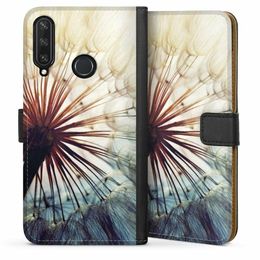 DeinDesign Handyhülle Pusteblume Fotografie Blumen Dandelion 1, Huawei Y6p Hülle Handy Flip Case Wallet Cover Handytasche Leder, schwarz