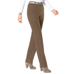 Thermohose COSMA Gr. 36, Normalgrößen, grau (taupe) Damen Hosen Wanderhosen
