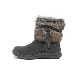 Minnetonka Stiefel 'Everett' Damen Gr&ouml;&szlig;e 42 beige / dunkelgrau Winterschuhe