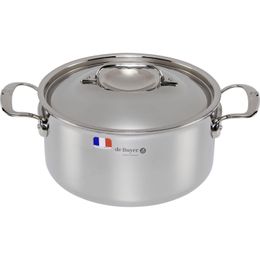 de Buyer Affinity Bratentopf Edelstahl mit Deckel 24 cm