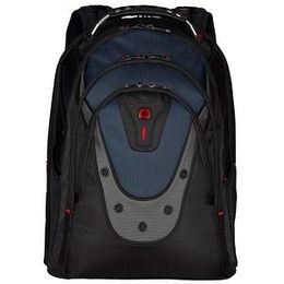 Wenger Laptop-Rucksack Ibex Kunstfaser schwarz/blau bis 43,2 cm (17 Zoll)