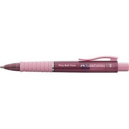 Faber-Castell Kugelschreiber Poly Ball View rose Schreibfarbe blau, 1 St.