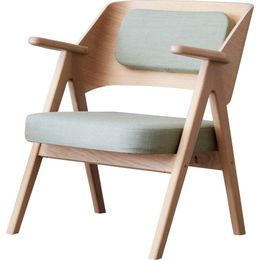 Hammel Furniture Loungesessel Findahl by Hammel MeTube, Eiche, gepolstertes Sitz- und Rückenkissen, verschiedene Farbvarianten, beige