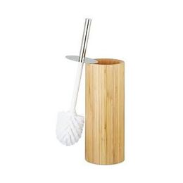 Relaxdays WC-Garnitur braun/silber Holz