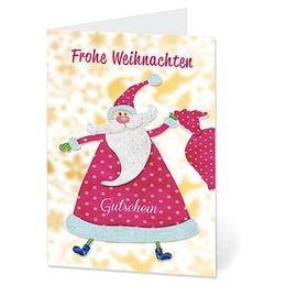 Luma Gutschein Weihnachtsmann mit Innentext DIN B6