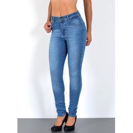 ESRA Skinny-fit-Jeans S700 Damen Skinny Jeans High Waist