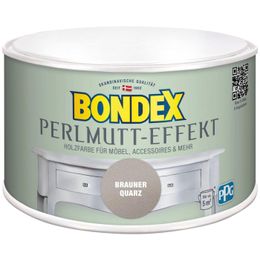 BONDEX Bastelfarbe PERLMUTT-EFFEKT, Holzfarbe für Möbel & Accessoires, 0,5 l, braun