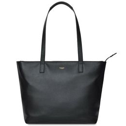 Knomo Mayfair Luxe Shopper Tasche RFID Leder 41 cm Laptopfach black