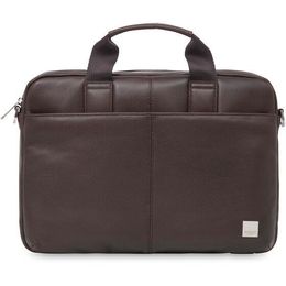 Knomo Brompton Stanford Laptoptasche Leder 37 cm brown