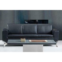 JVmoebel Sofa Design 3Sitzer Sofa Garnitur Couch Ledersofa Büroeinrichtung