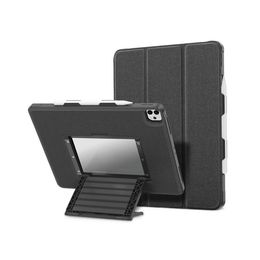 Wigento Tablet-Hülle Für Apple iPad 10.2 2021 /2019 Magnet Flip Cover Tablet Tasche Etuis Hülle Case Schutz Schwarz