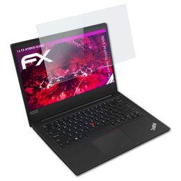 atFoliX Schutzfolie Panzerglasfolie für Lenovo ThinkPad E490, Ultradünn und superhart, weiß