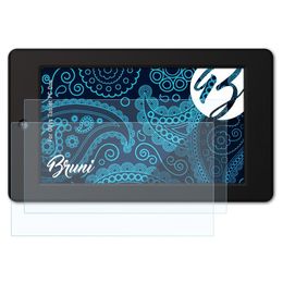 Bruni Schutzfolie Glasklare Displayschutzfolie für Tablet PC One, (2 Folien), praktisch unsichtbar, weiß