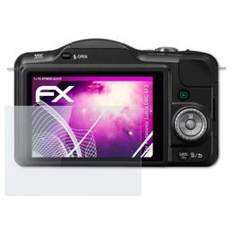 atFoliX Schutzfolie Panzerglasfolie für Panasonic Lumix DMC-GF3, Ultradünn und superhart, weiß