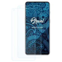 Bruni Schutzfolie Glasklare Displayschutzfolie für OnePlus 9RT 5G, (2 Folien), praktisch unsichtbar, weiß