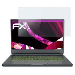 atFoliX Schutzfolie Panzerglasfolie für MSI Delta 15, Ultradünn und superhart, weiß