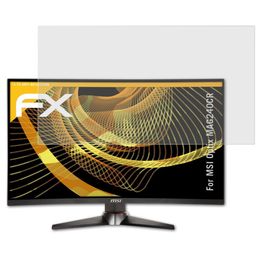 atFoliX Schutzfolie für MSI Optix MAG240CR, Entspiegelnd und stoßdämpfend, weiß