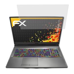 atFoliX Schutzfolie für MSI Alpha 17, (2 Folien), Entspiegelnd und stoßdämpfend, weiß