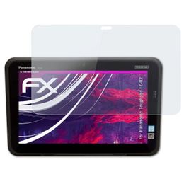 atFoliX Schutzfolie Panzerglasfolie für Panasonic Toughpad FZ-Q2, Ultradünn und superhart, weiß