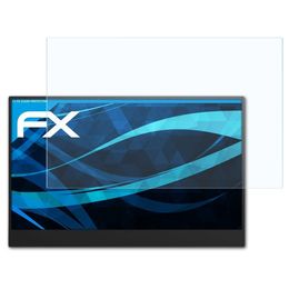 atFoliX Schutzfolie Displayschutz für MSI Optix MAG161V, Ultraklar und hartbeschichtet, weiß