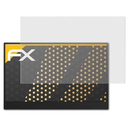 atFoliX Schutzfolie für MSI Optix MAG161V, Entspiegelnd und stoßdämpfend, weiß