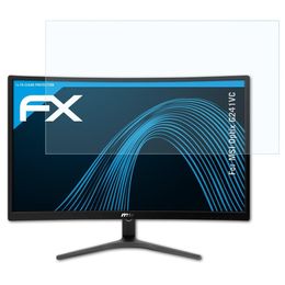 atFoliX Schutzfolie Displayschutz für MSI Optix G241VC, Ultraklar und hartbeschichtet, weiß