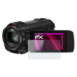atFoliX Schutzfolie Panzerglasfolie für Panasonic HC-VX878, Ultradünn und superhart, weiß