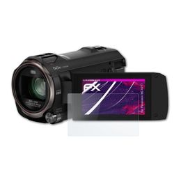 atFoliX Schutzfolie Panzerglasfolie für Panasonic HC-V777, Ultradünn und superhart, weiß
