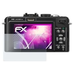 atFoliX Schutzfolie Panzerglasfolie für Panasonic Lumix DMC-LX5, Ultradünn und superhart, weiß