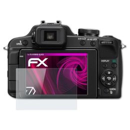 atFoliX Schutzfolie Panzerglasfolie für Panasonic Lumix DMC-FZ100, Ultradünn und superhart, weiß