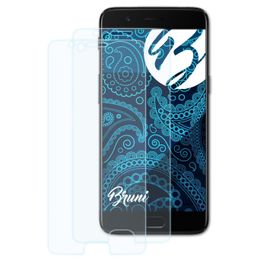 Bruni Schutzfolie Glasklare Displayschutzfolie für OnePlus 5, (2 Folien), praktisch unsichtbar, weiß