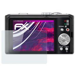 atFoliX Schutzfolie Panzerglasfolie für Panasonic Lumix DMC-TZ10, Ultradünn und superhart, weiß