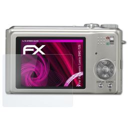 atFoliX Schutzfolie Panzerglasfolie für Panasonic Lumix DMC-TZ6, Ultradünn und superhart, weiß